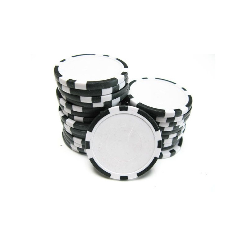 25 Jetons Poker SHIFT à personnaliser NOIR