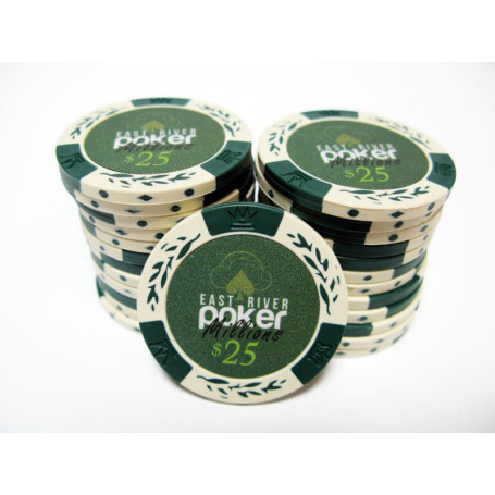 25 Jetons Poker MILLIONS - VERT 25