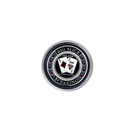 Card Guard Poker Big Slick Silver