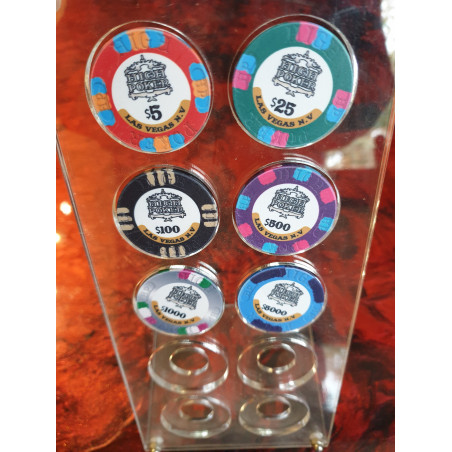 LOT DE JETONS CERAMIQUE HIGH STAKES